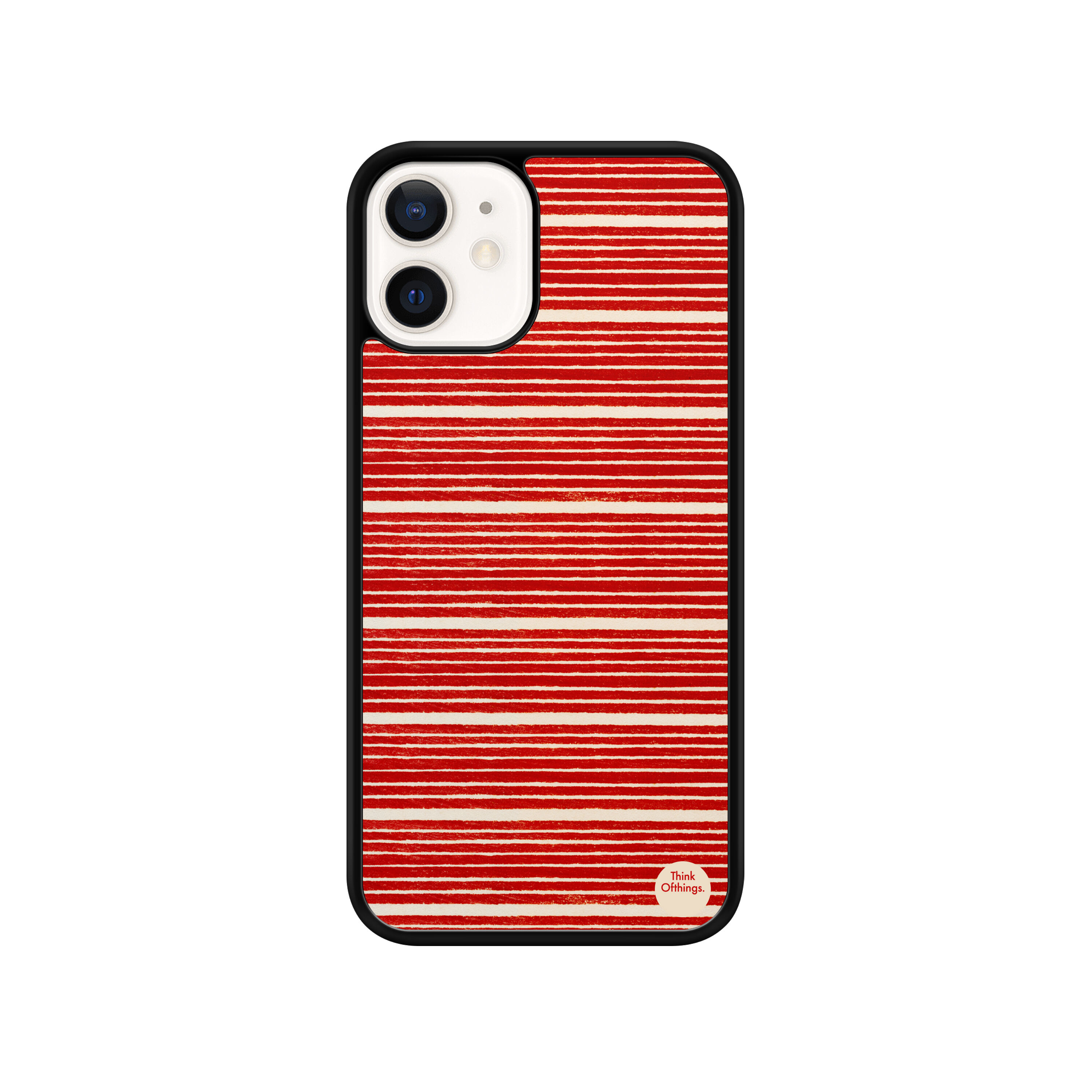 띵크오브띵스 Red Stripe Bumper Phone Case - 위시버킷