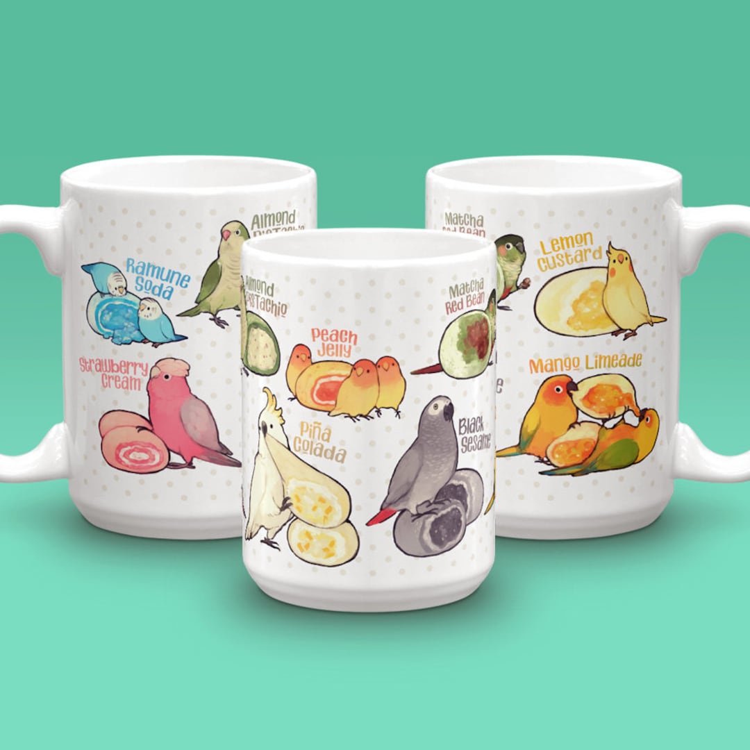 BIRBBER Bird Mochi Flavors Large Mug - 위시버킷