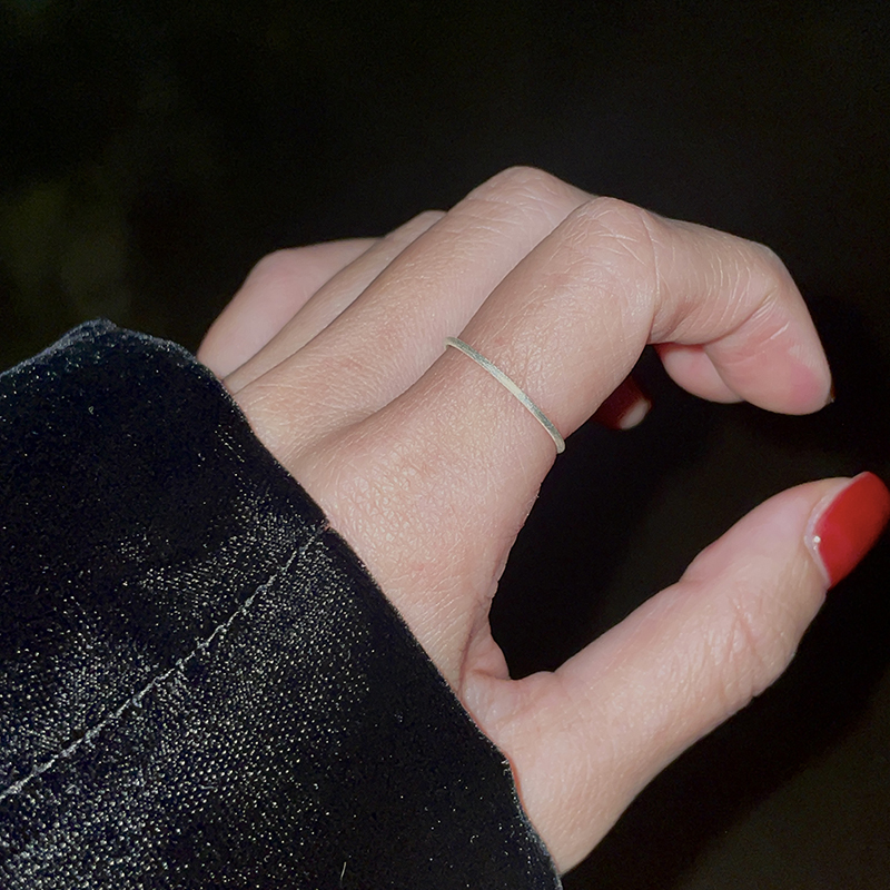 테나시트 sanding texture thin ring(2pcs) - 위시버킷