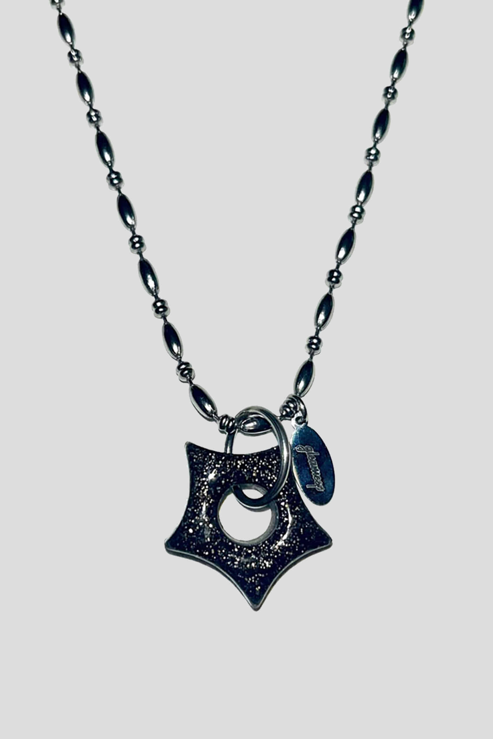 비애티튜드 gleaming little star necklace [black pearl] - 위시버킷