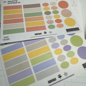 머쉬룸페이퍼팜 STICKER | W029_PALETTE STICKER 02 - 위시버킷
