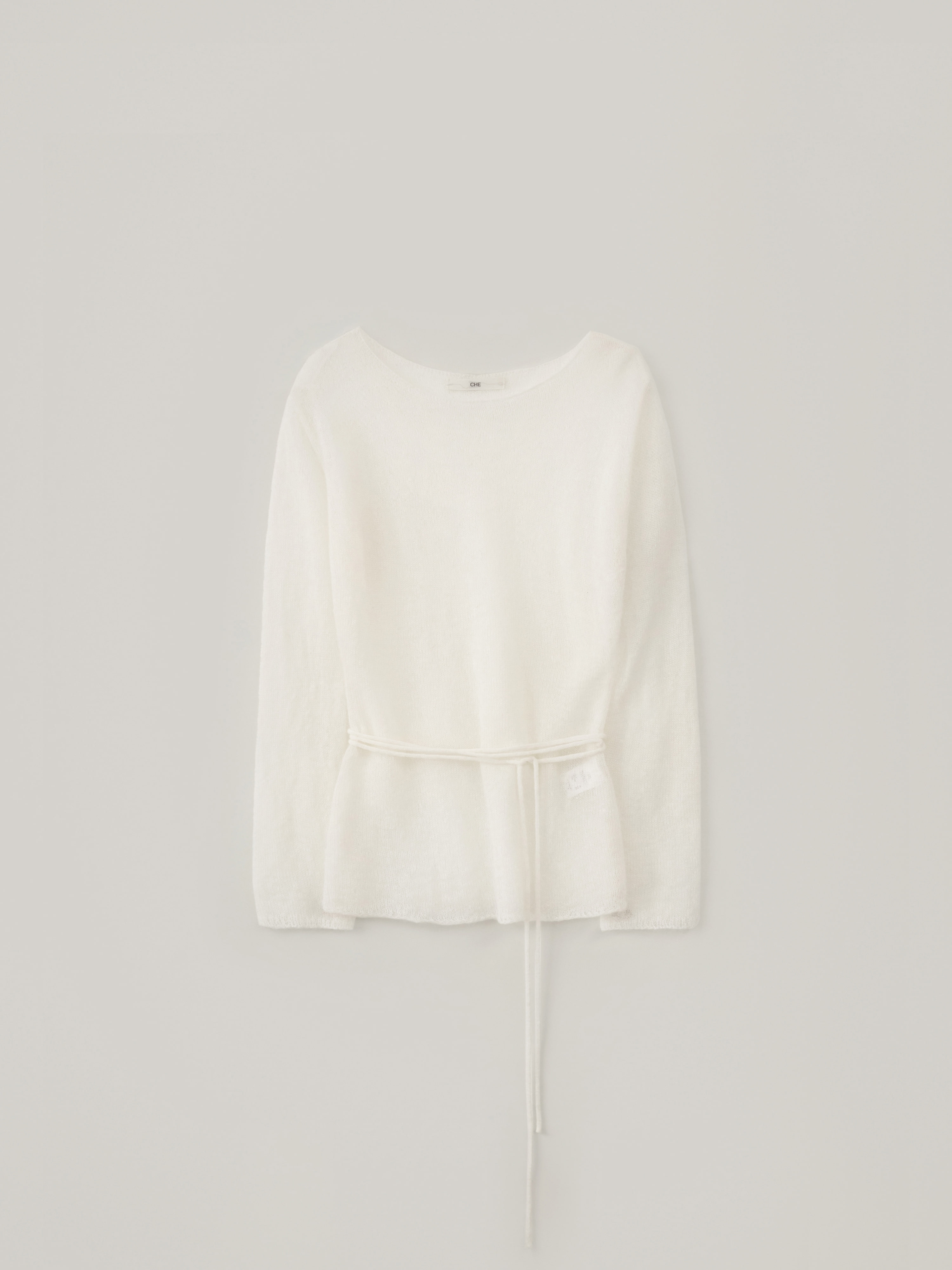 체 Kid Mohair Long Sleeve Knit - Ivory - 위시버킷