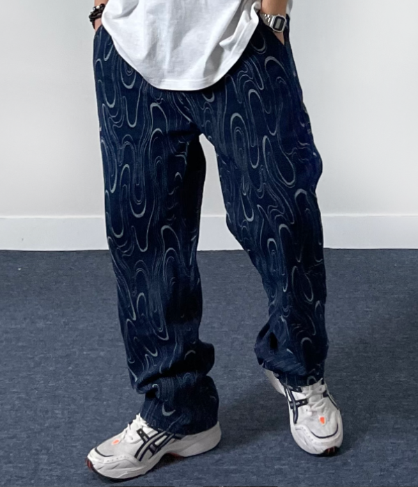 은도스 contour lines pants (2color) - 위시버킷