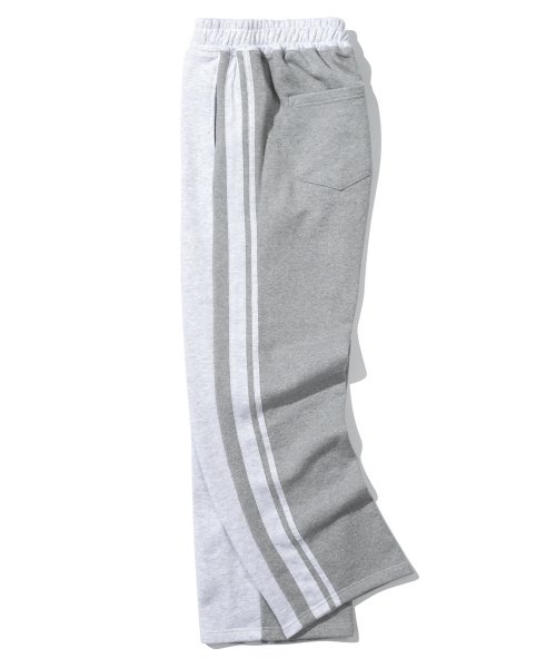 텔미하유필 HALF AND HALF LINE SWEAT PANTS_GREY - 위시버킷