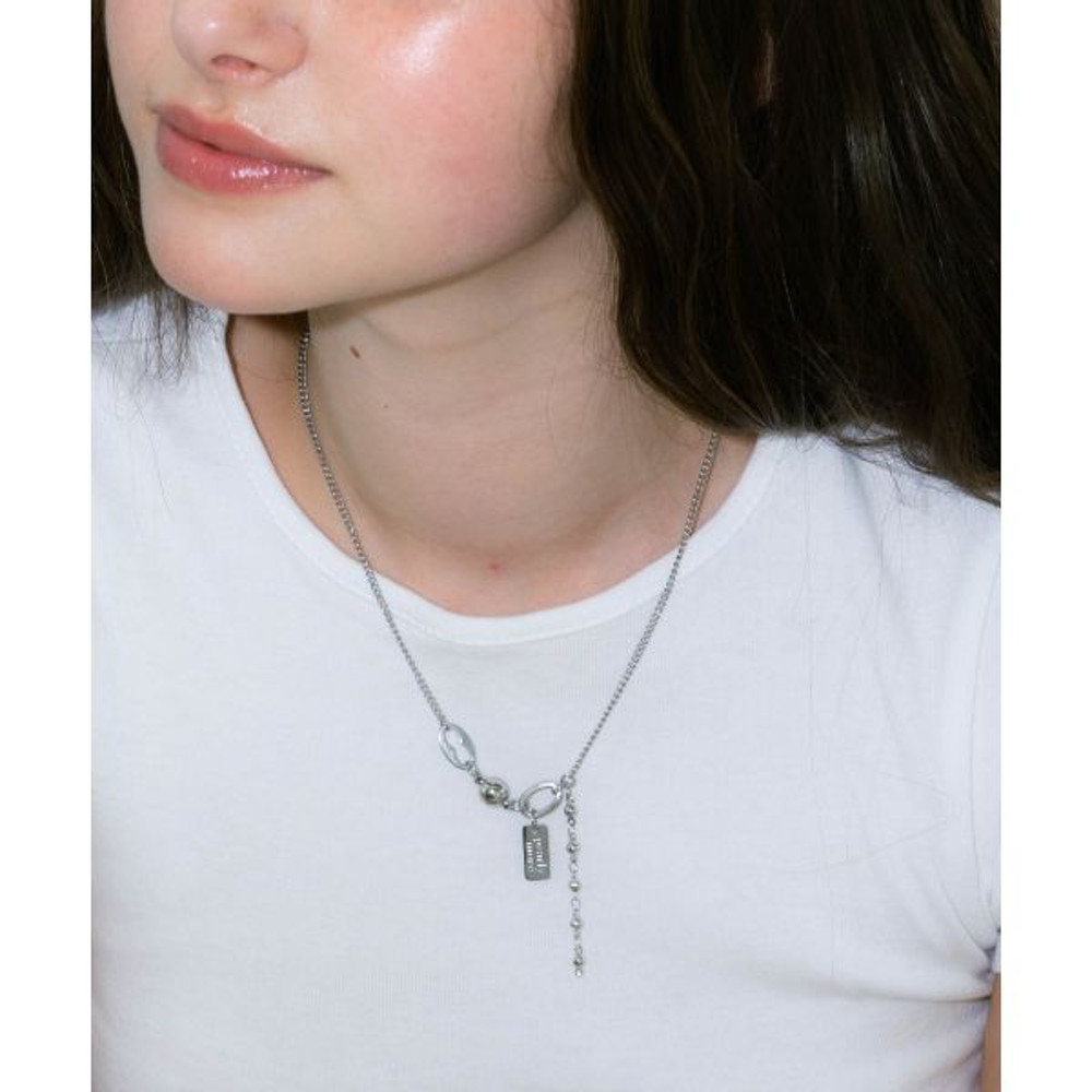 펄리모어 PEARLY MORE 마그넷 체인 드롭 써지컬 목걸이 209323 - 위시버킷