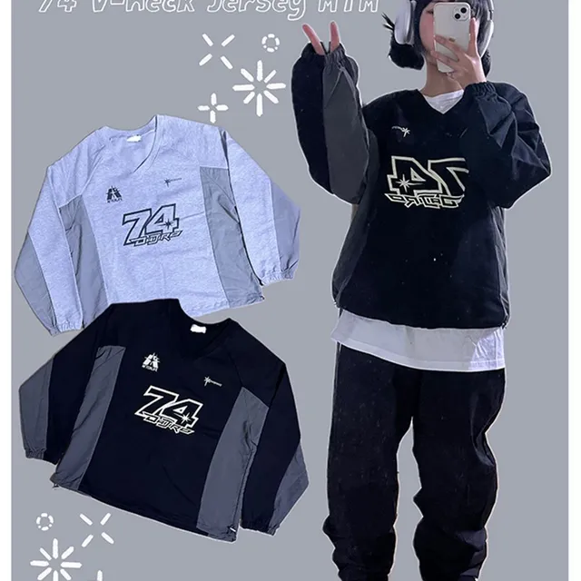 앤챈 209 - 74 V-neck jersey MTM(2col) - 위시버킷