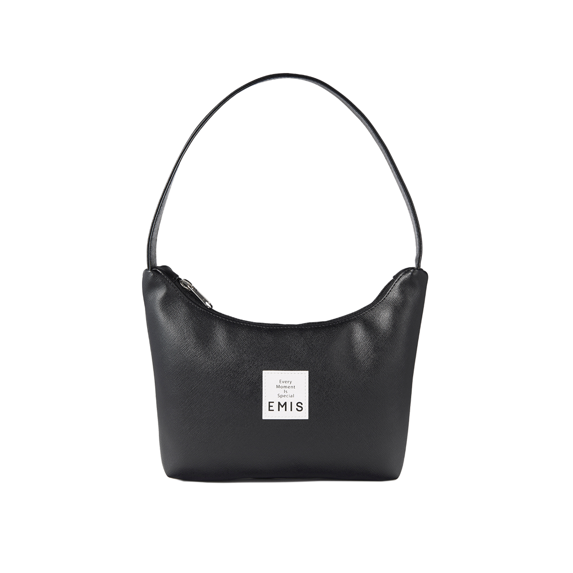 이미스 Emis Leather Hobo Bag Black - 위시버킷