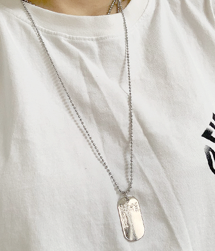 율린 Serial number chain necklace - 위시버킷