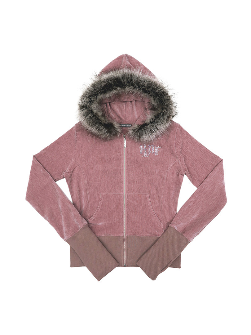 플리즈노팔로우 Mari Fur Hoodie Jacket - 위시버킷