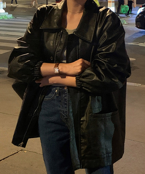 미뉴에트 [LEBONE] Epic leather jacket (18차수량소진/예약주문/7-10일 소요) - 위시버킷