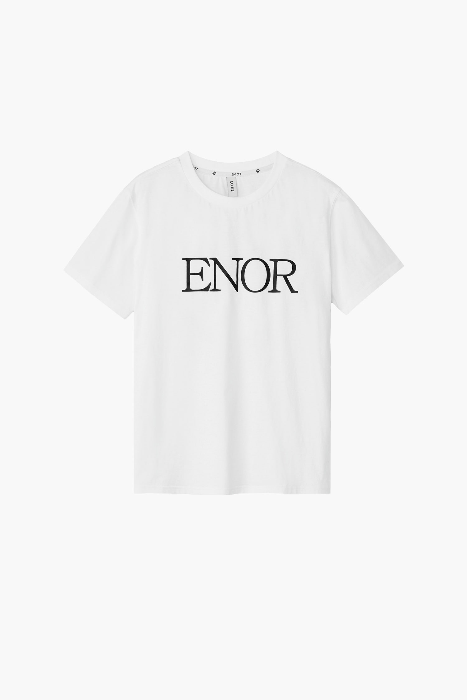 엔오르 ENOR LOGO T-SHIRT - WHITE - 위시버킷