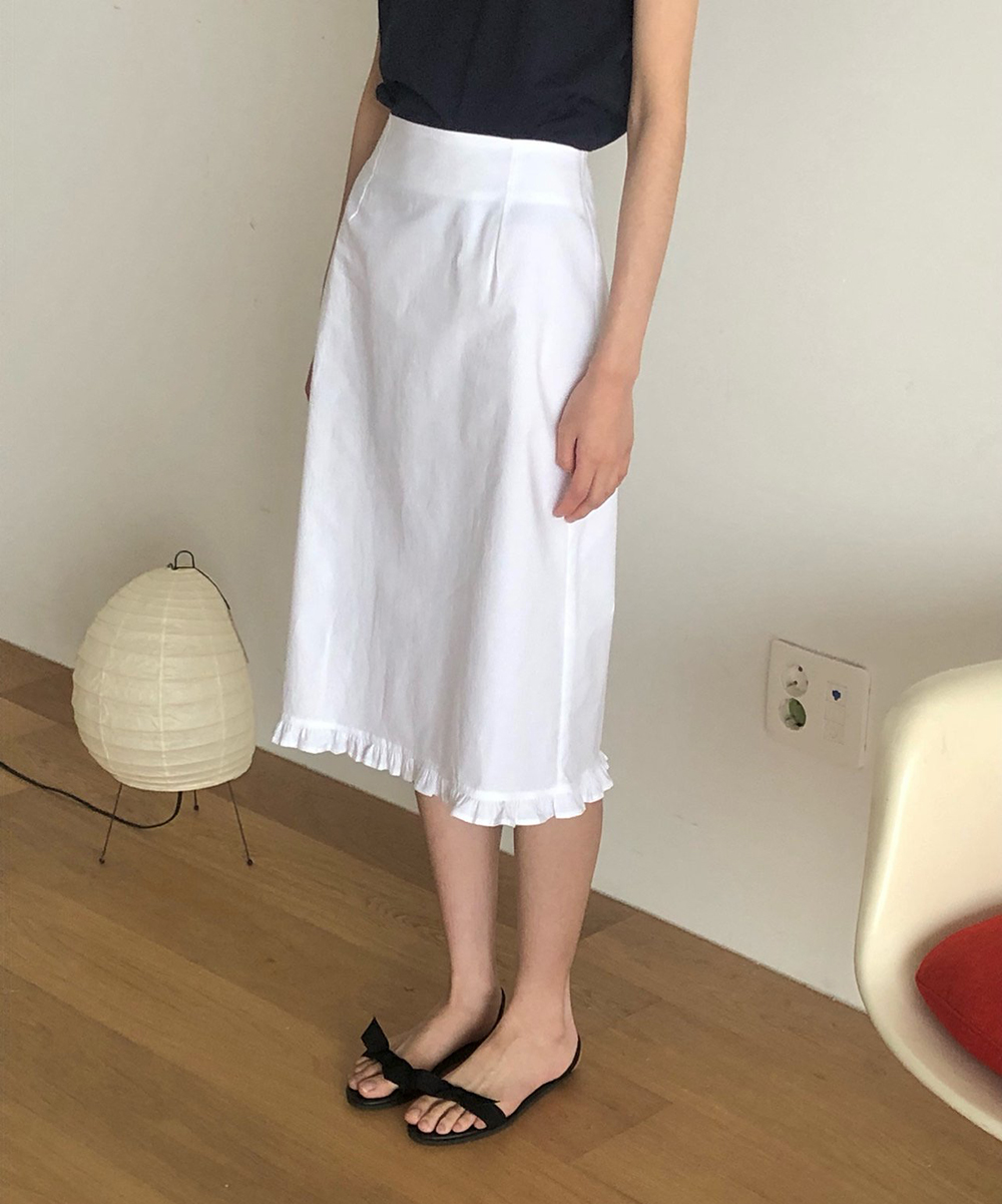 버나뎃 버나뎃 [당일 아이M]웨더 프릴 스커트 (2col) weather - 위시버킷