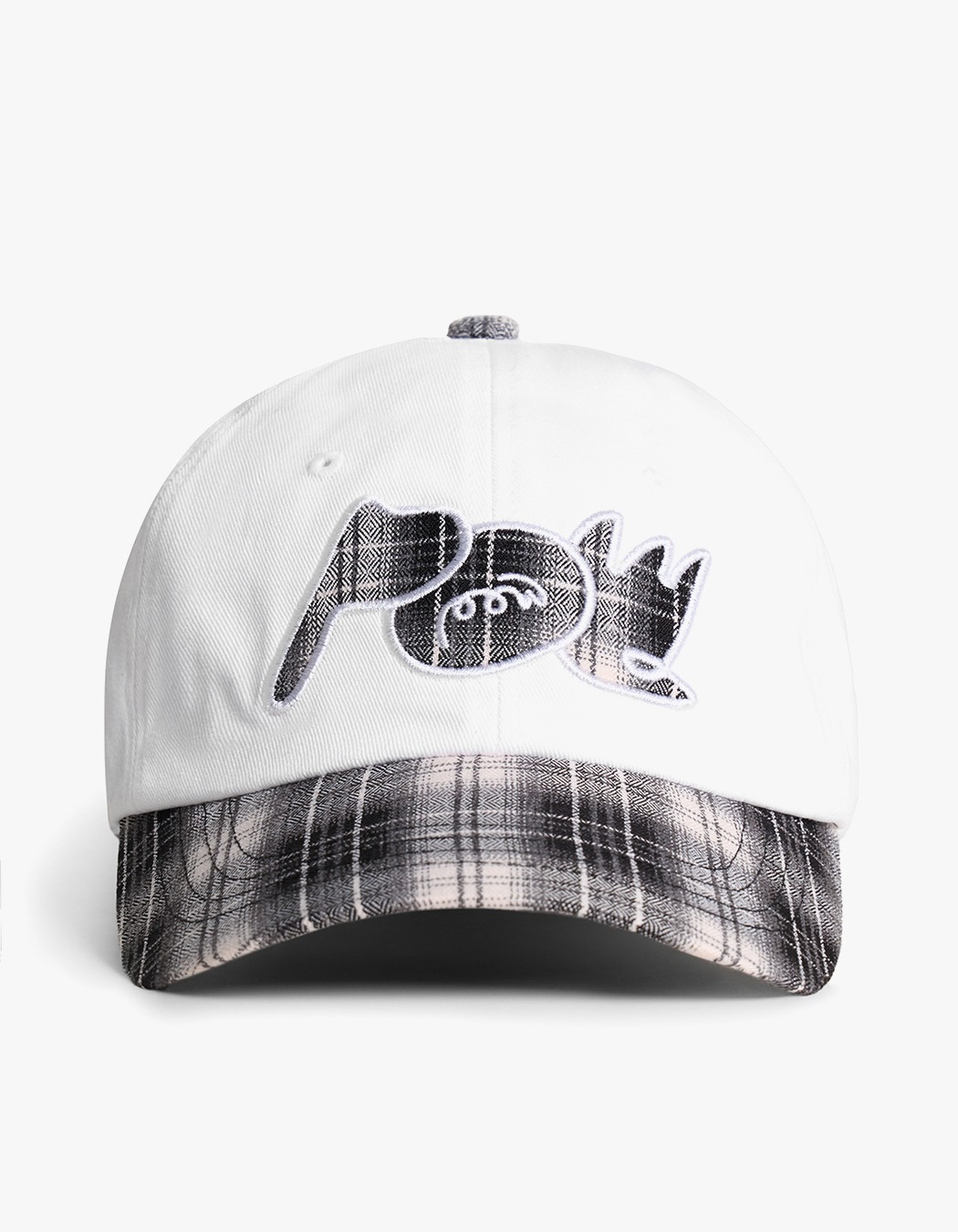 파우 Plaid Two-Tone Cap - Plaid - 위시버킷
