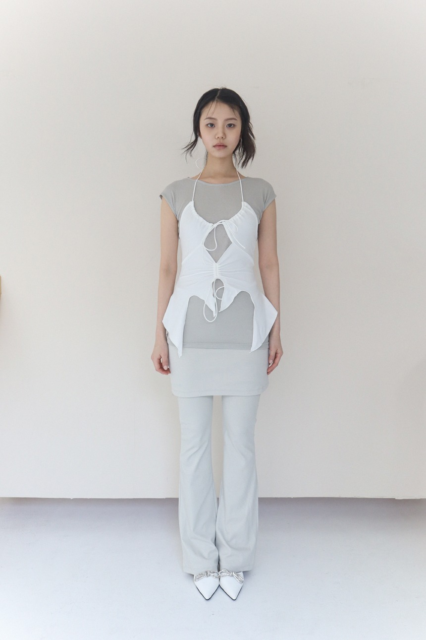 팁씨 Yoni String Bustier Sleeveless (2color) - 위시버킷