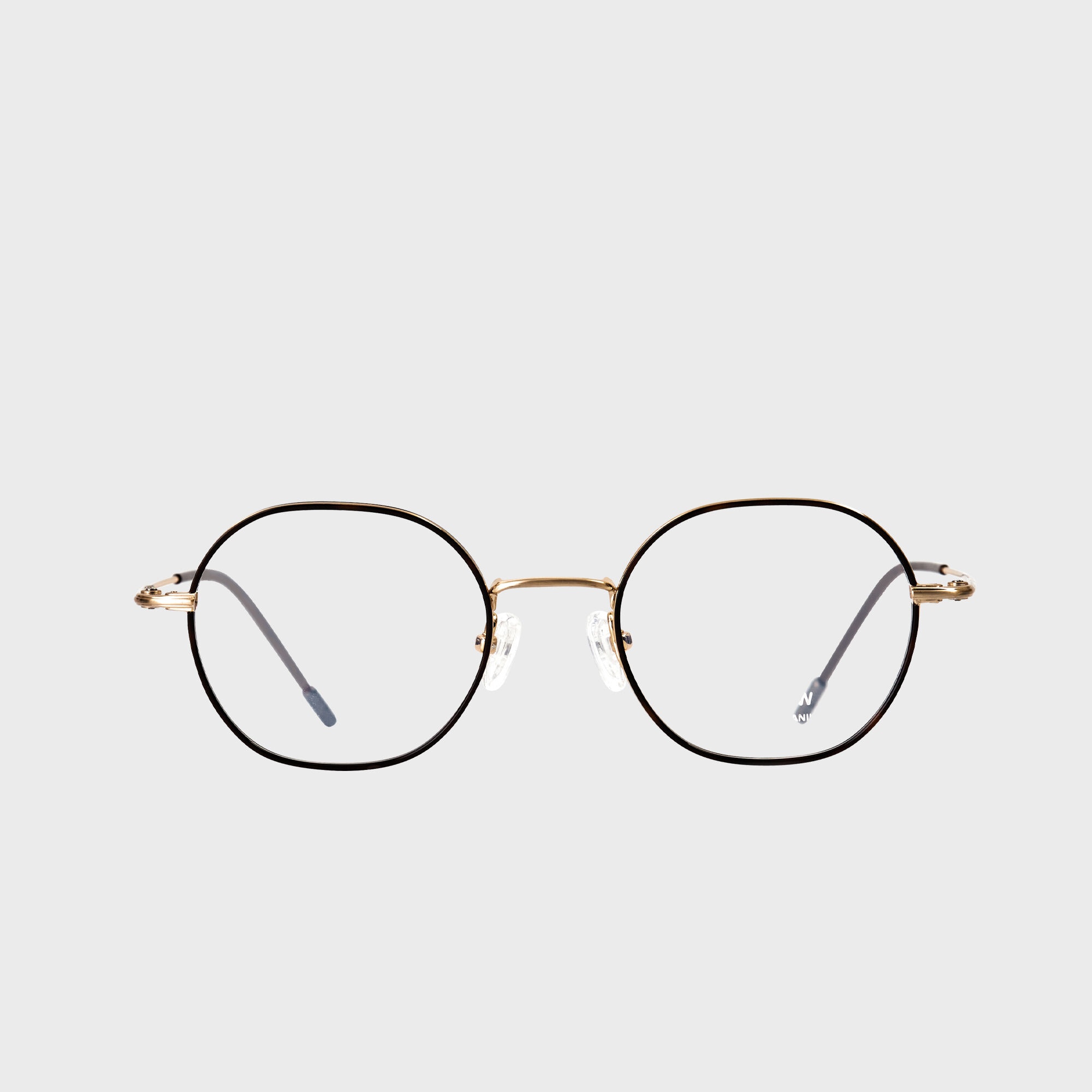 로우로우 로우로우 R EYE 108 INNER RIM 베타 티타늄 안경 Gold Dark brown - 위시버킷