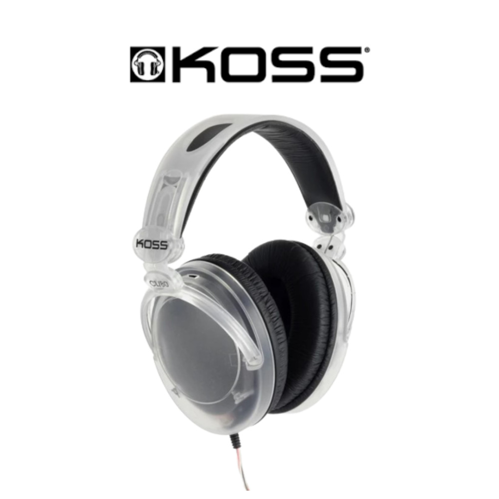 코스 KOSS [KOSS] 코스 레트로 뉴진스헤드폰 클리어오버 헤드셋 CL/80 투명 - 위시버킷