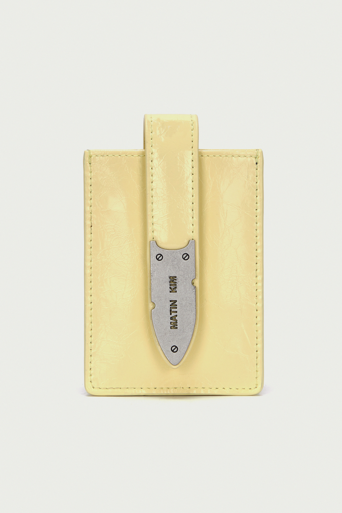 마뗑킴 ACCORDION NECKLACE WALLET IN YELLOW - 위시버킷