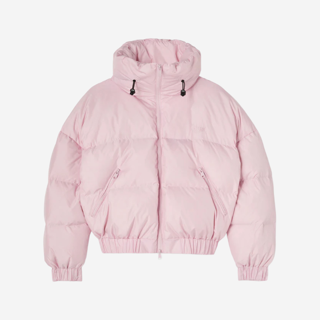 엠에스지엠 (W) MSGM Ripstop Nylon Cropped Down Jacket Pink - 위시버킷
