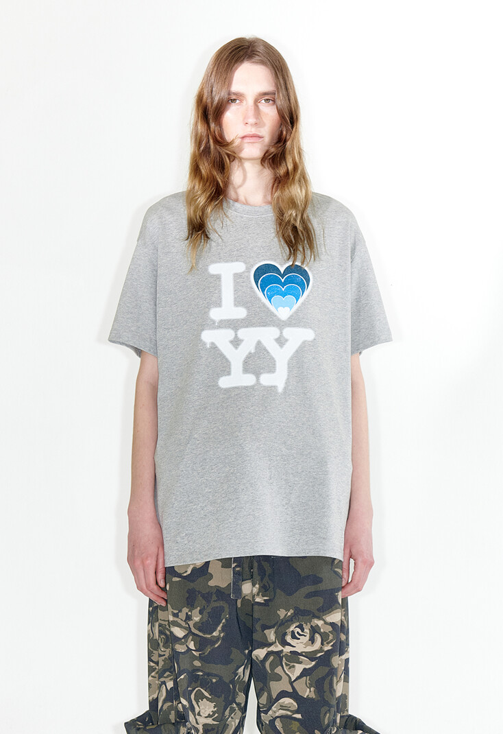 더오픈프로덕트 I LOVE YY BOX TEE, GRAY - 위시버킷