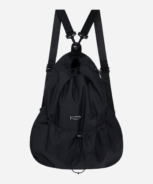 피지컬 에듀케이션 디파트먼트 DRAW STRING SLING BAG BLACK - 위시버킷