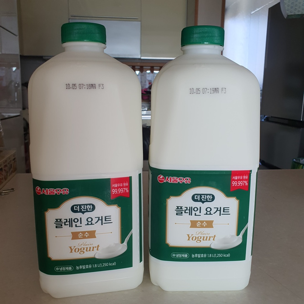 서울우유 서울우유 더진한 플레인 요거트 순수 1800ml 2입팩 - 위시버킷