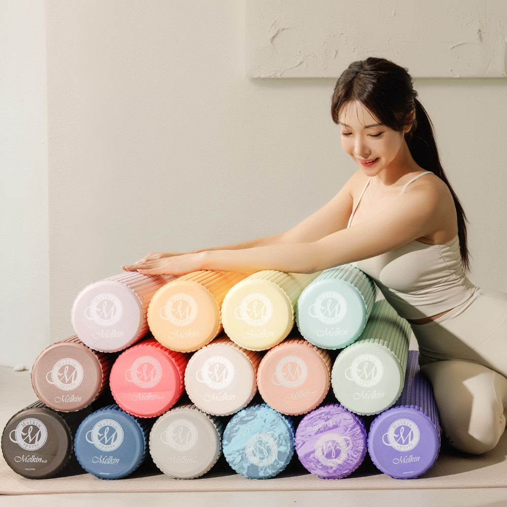 멜킨스포츠 멜킨 폼롤러 EVA 91cm 필라테스 종아리 마사지 스트레칭 요가 홈트 원형 - 위시버킷