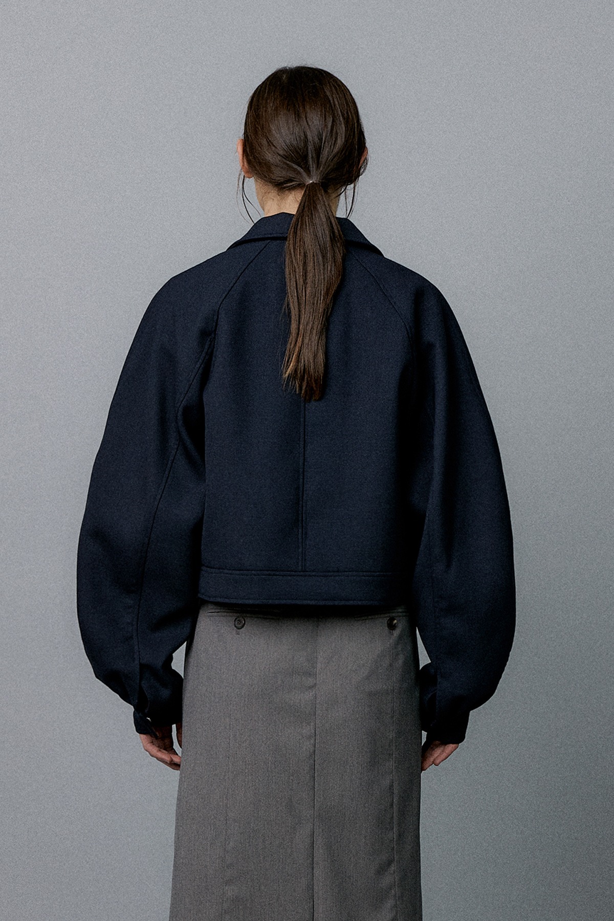 에핑글러 LIQUID BOMBER JACKET - NAVY - 위시버킷