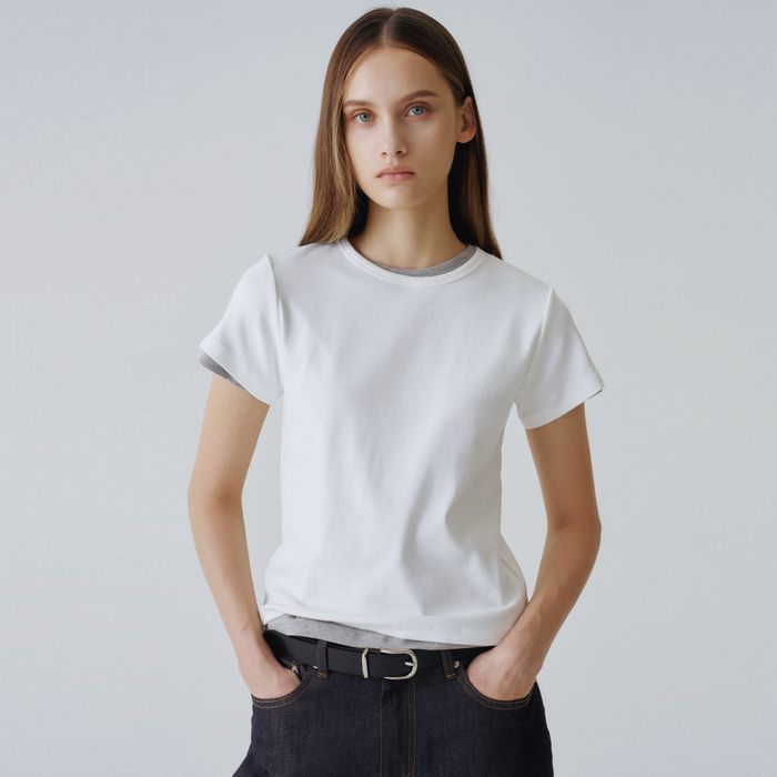 이브세이지 [13차 리오더] Regular span tee (Ivory) - 위시버킷