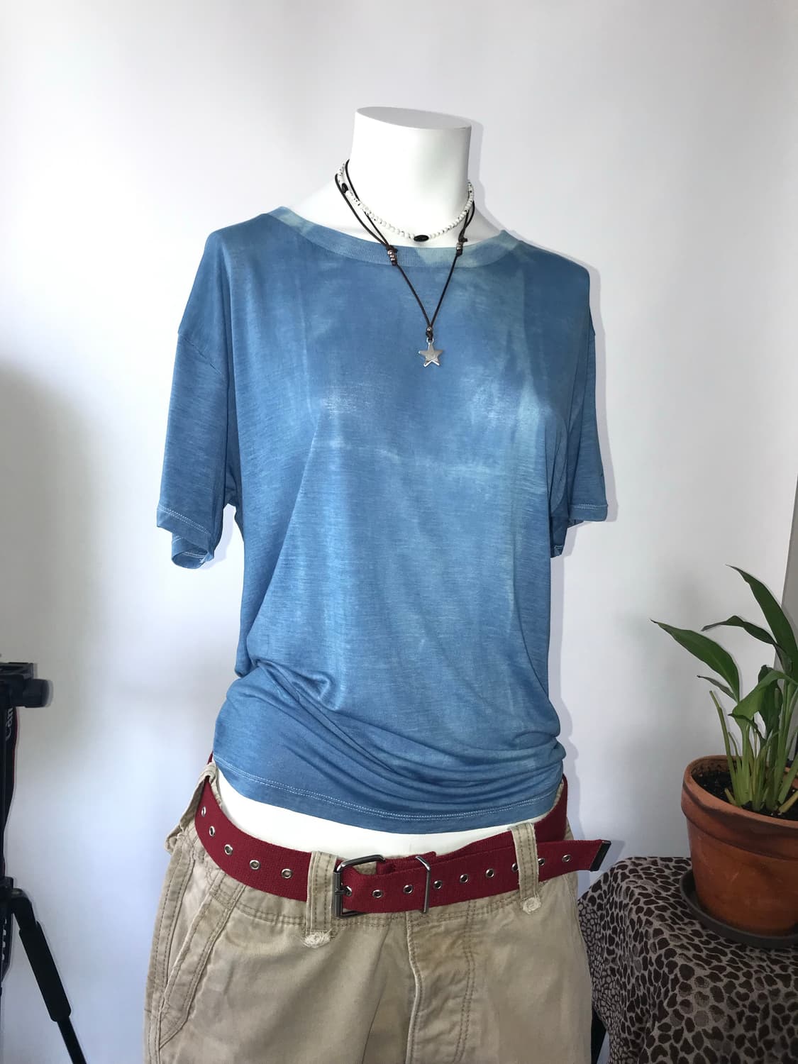 베이스레인지 BASERANGE blue Washed T-shirts | 후루츠패밀리 - 위시버킷