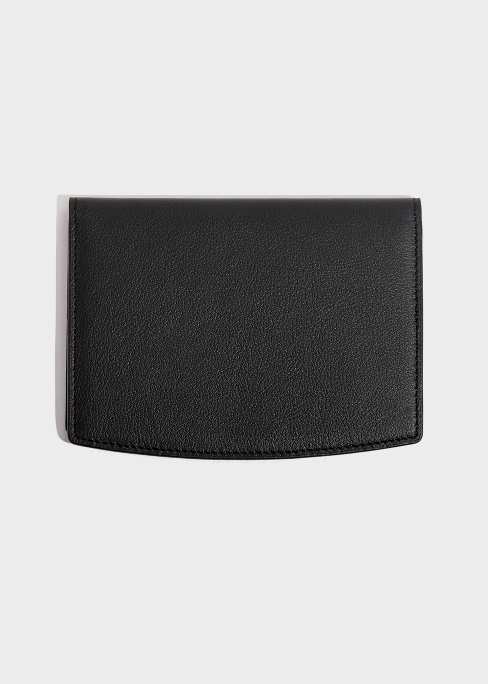 LESS GET MORE USA Steer Hide Chess Leather Passport Wallet _ black - 위시버킷