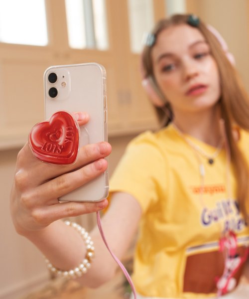 라츠유 lotsyou_The Friends Heart Candy Grip Tok - 위시버킷