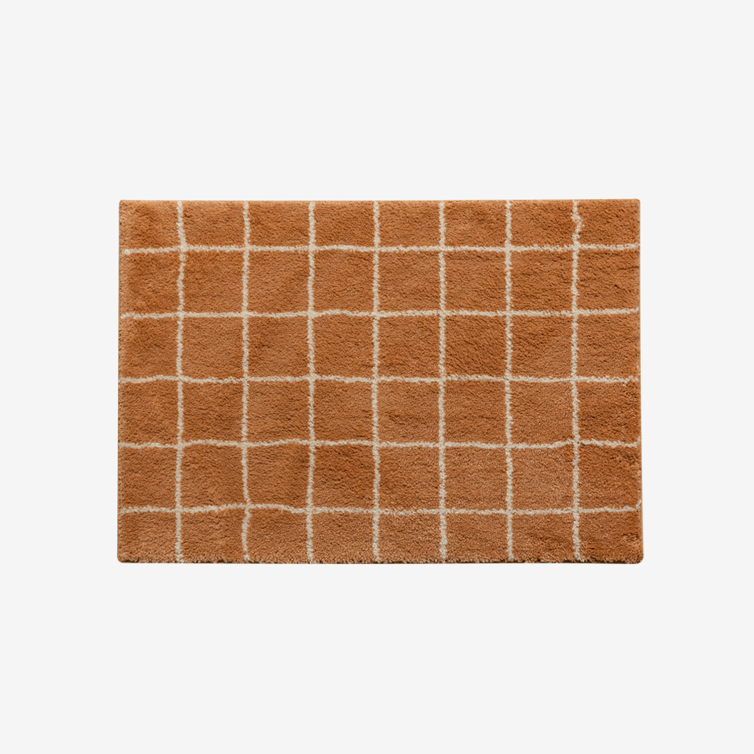 리튼 [29CM단독] 살몬 그리드 도어 매트 (50x70) - 위시버킷