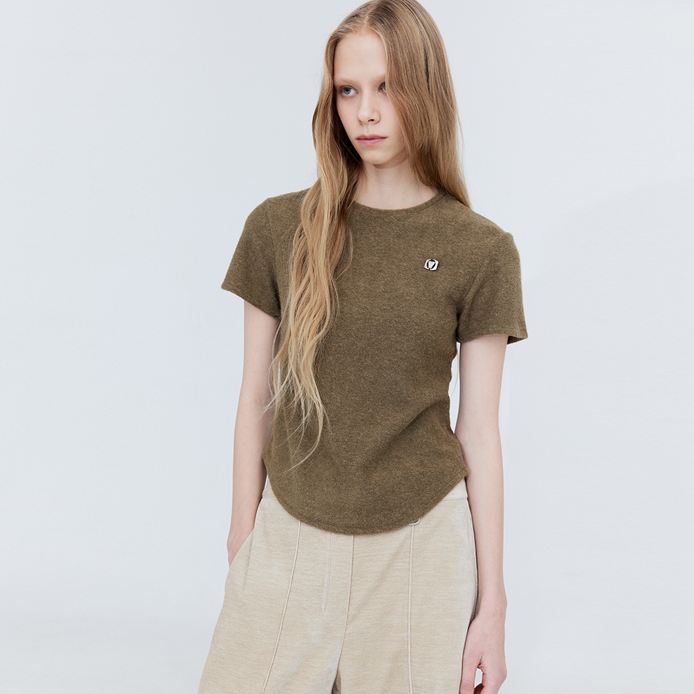 분더캄머 Boucle T-shirts_Khaki - 위시버킷