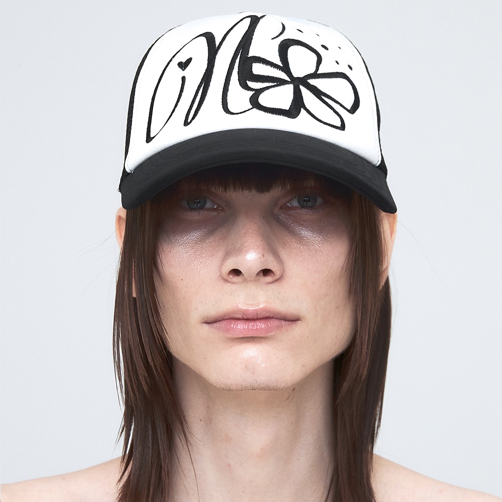나체 CONVEX TRUCKER MESH CAP MIX WHITE - 위시버킷