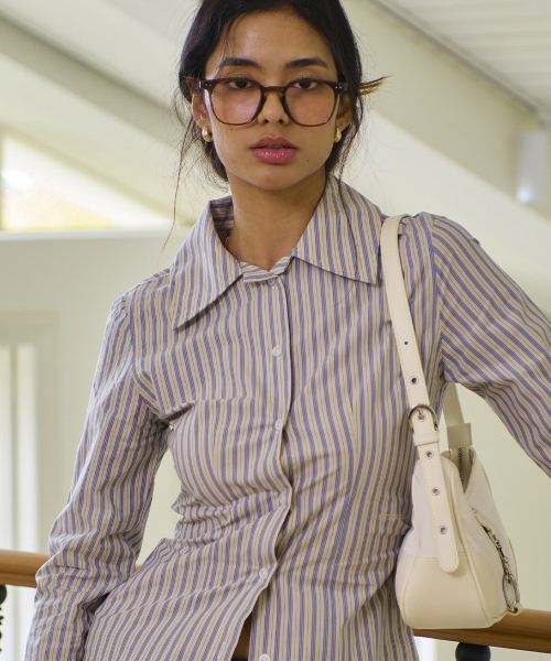 비터셀즈 비터셀즈(BITTERCELLS) C.G 슬림 핏 스트라이프 셔츠-베이지 - 사이즈 & 후기 | 무신사 - 위시버킷