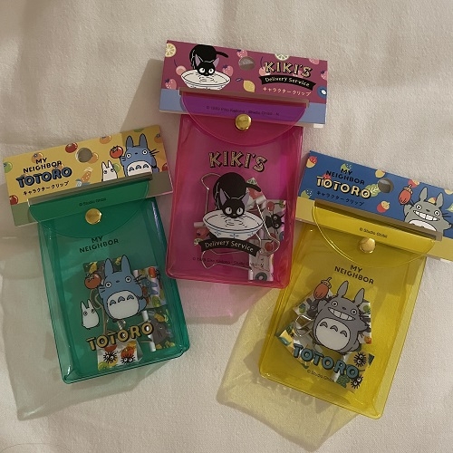 콤비니 지브리) 지브리스튜디오 캐릭터 파우치+클립 세트 - 위시버킷