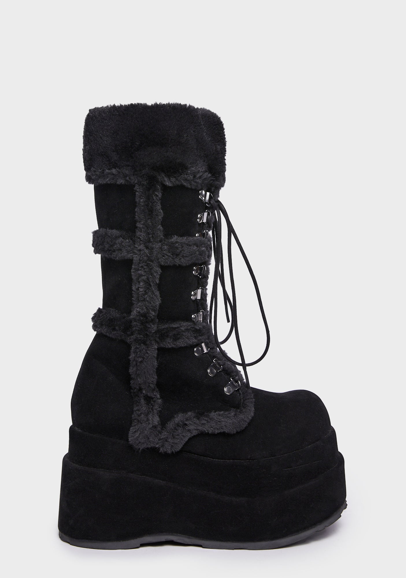 데모니아 Full Of Fury Platform Boots - BLACK / US 6 - 위시버킷