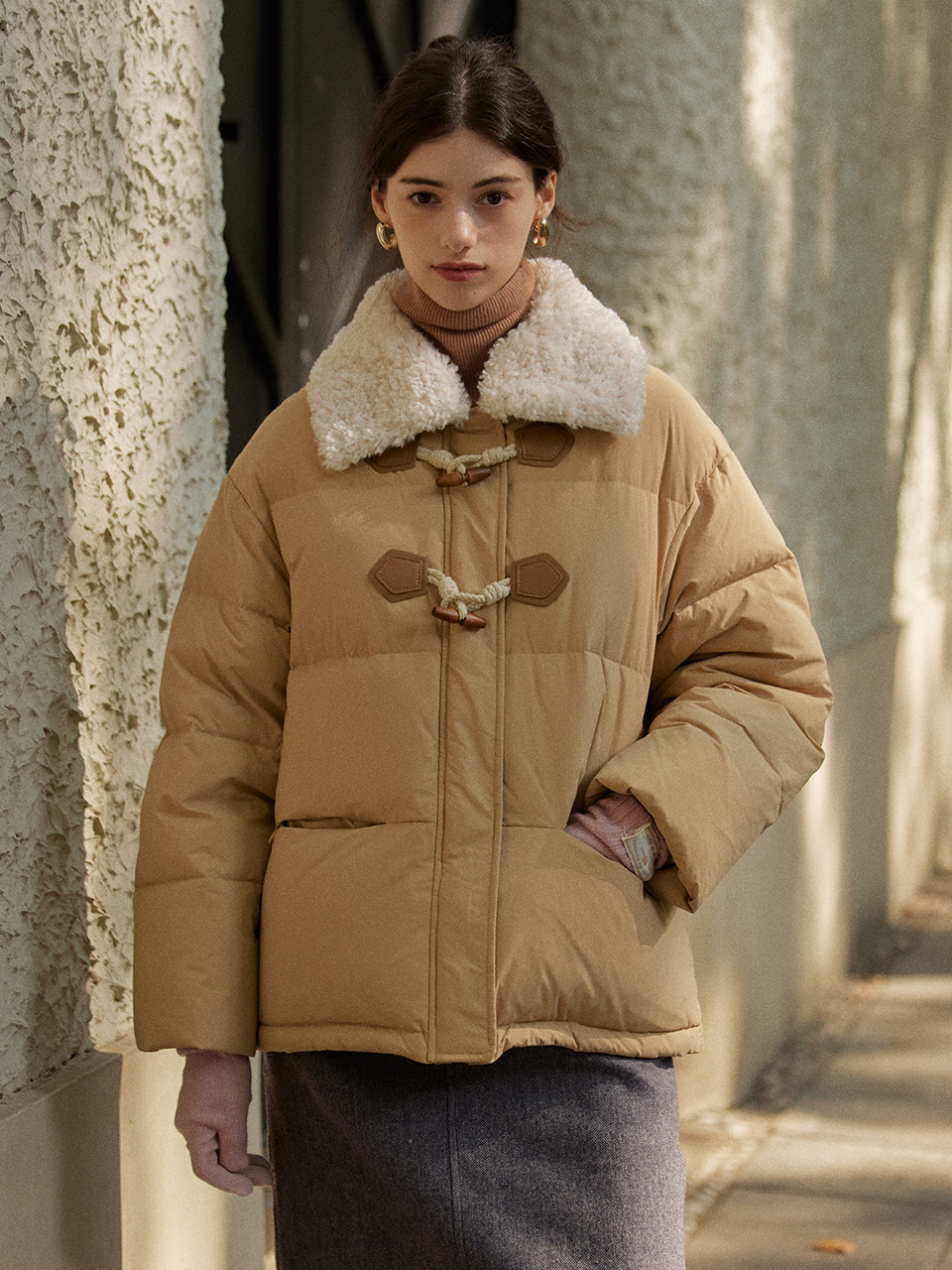 르니나 ALFRED duck down padding_beige - 위시버킷