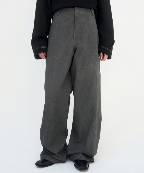 트리밍버드 Right angle Pants [Charcoal] - 위시버킷
