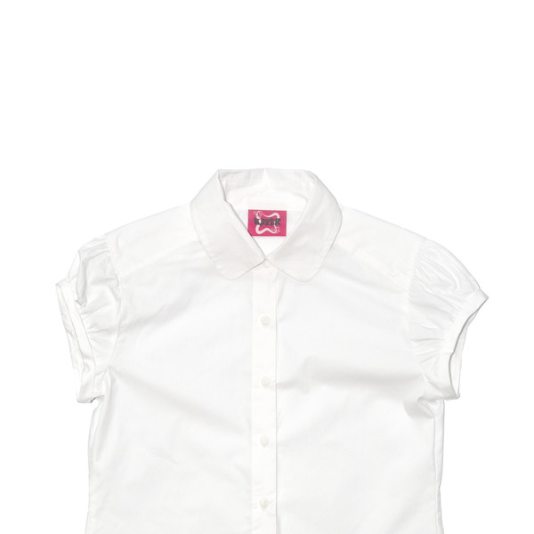 카터 Puff Cap Sleeve Round Collar Shirt Ivory - 위시버킷