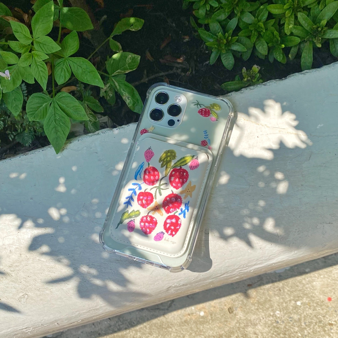 베비카소 [MagSafe]Red berry Case & Leather CardPocket Set - 위시버킷