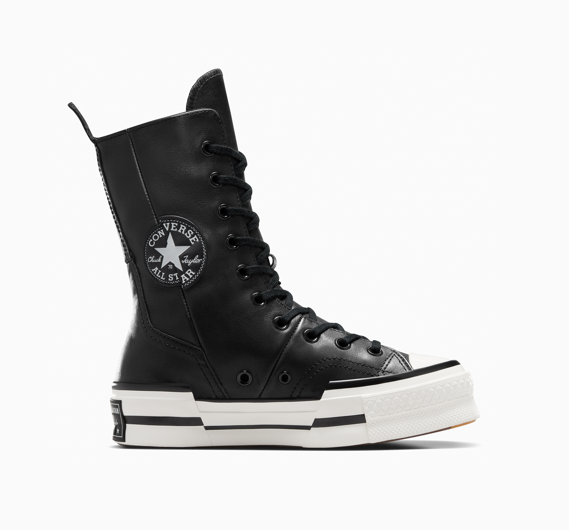 컨버스 척 70 플러스 엑스하이 레더 블랙 - 위시버킷