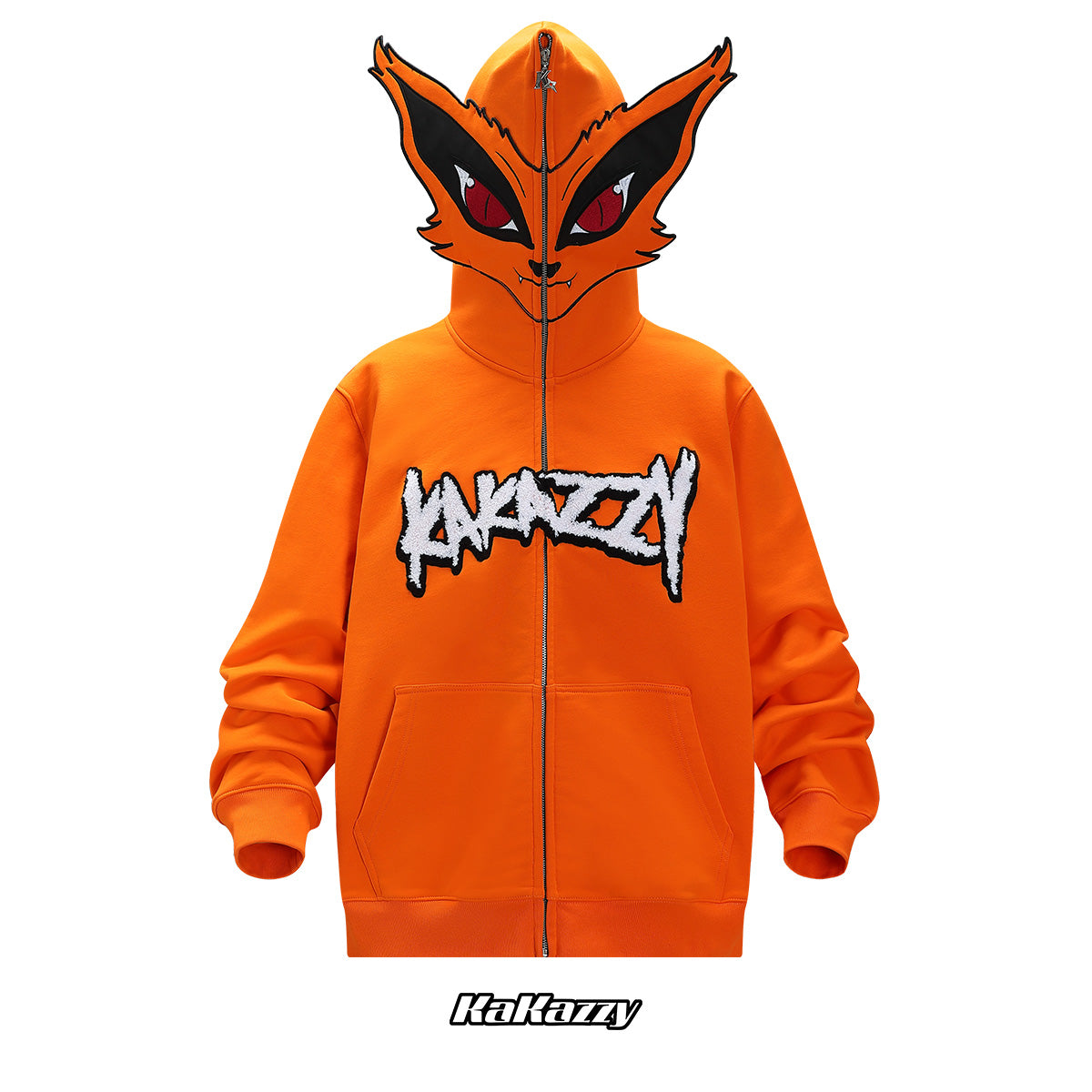 카카지 Kakazzy Full Zip Hoodie Orange - 위시버킷