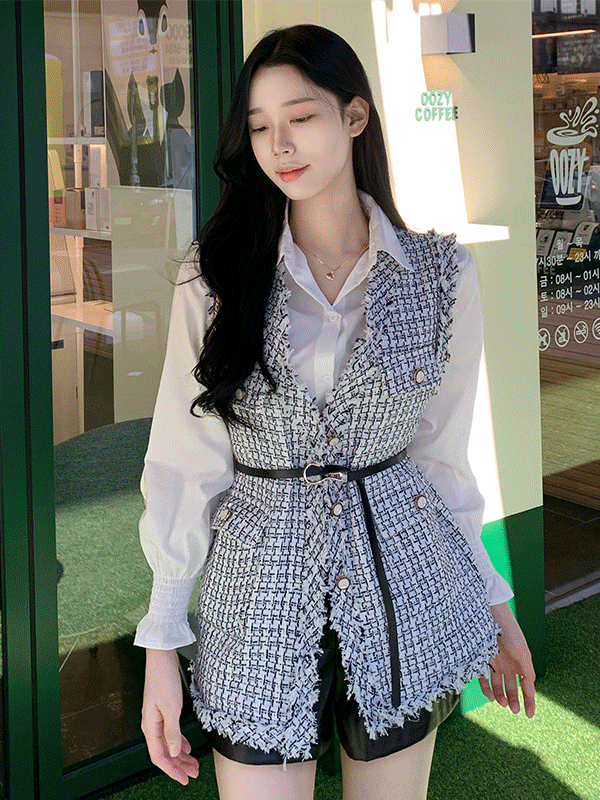 루미에르 올드머니🖤 리아 트위드자켓 조끼 트위드조끼 벨트 트위드 크롭자켓 오버핏자켓 노카라자켓 하객룩 하객원피스 트위드원피스 숏자켓 하운드 체크자켓 망토자켓 케이프