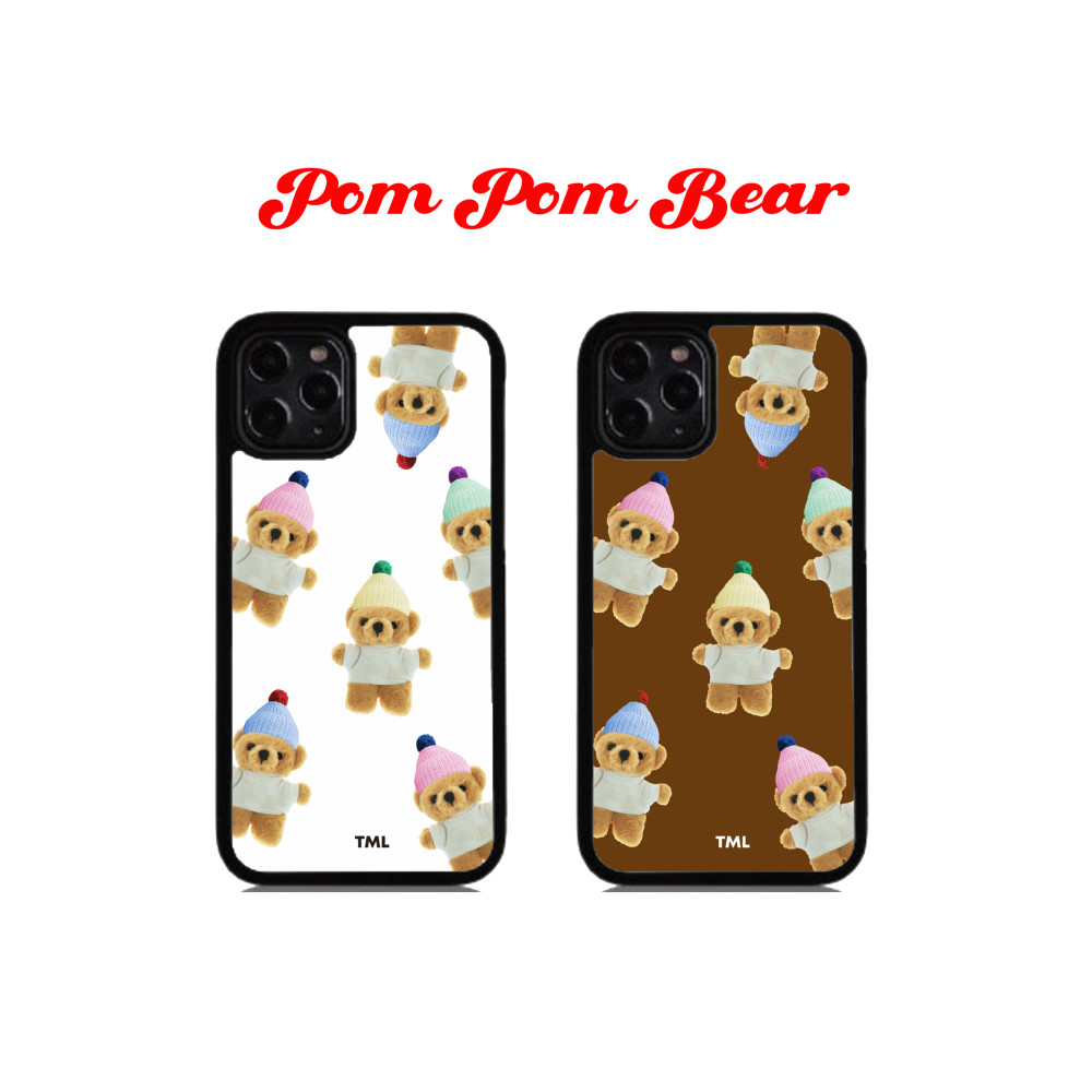 티엠엘 [TML] Pom Pom Bear Case (2colors / 에폭시범퍼) - 위시버킷