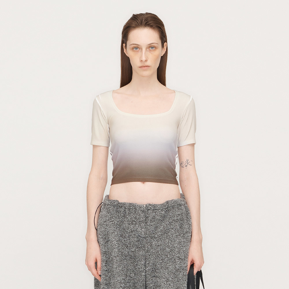 더오픈프로덕트 OMBRE U-NECK TEE (MULTI) - 위시버킷