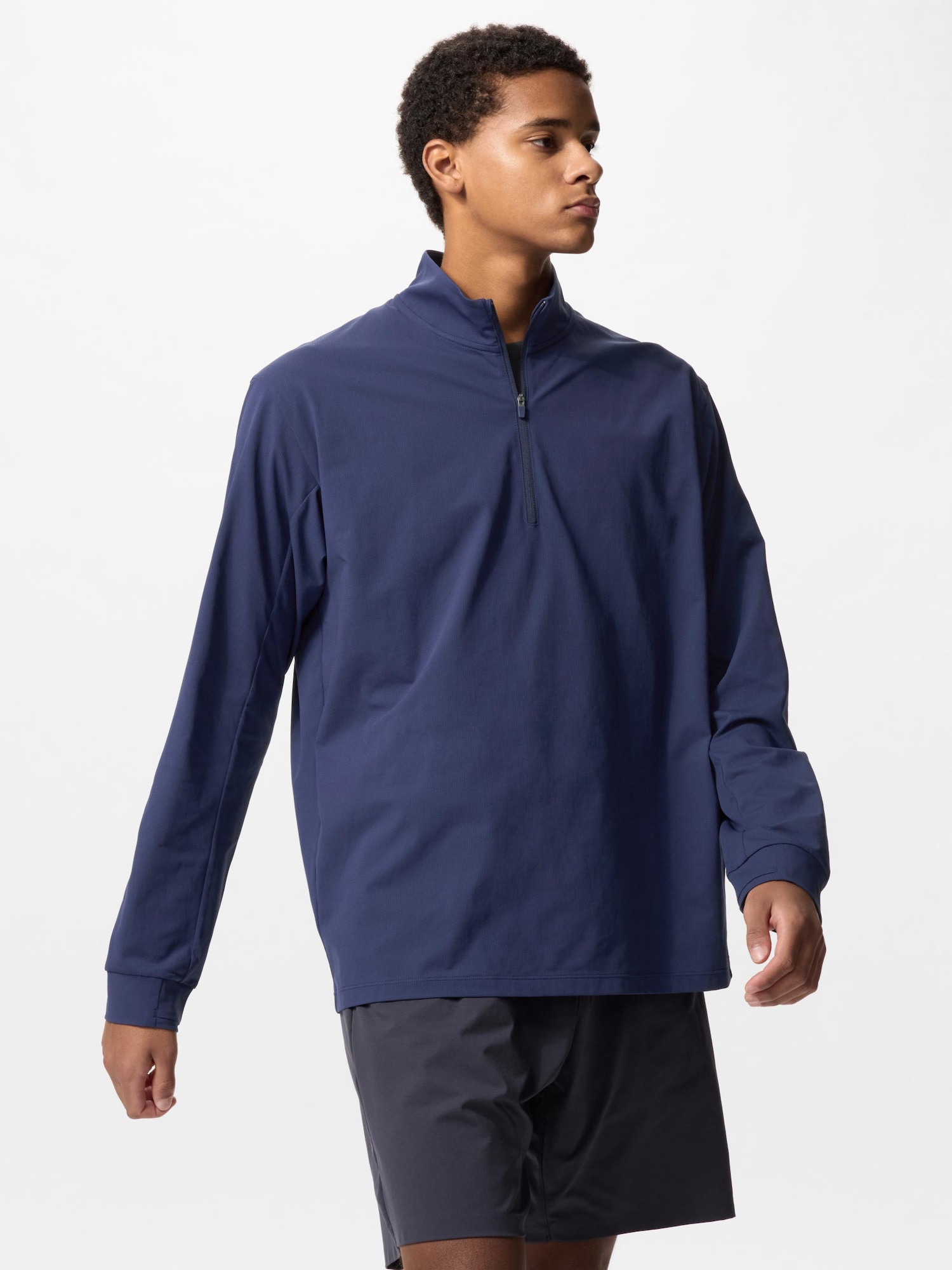 유니클로 DRY-EX UV PROTECTION하프집T(긴팔) - 위시버킷