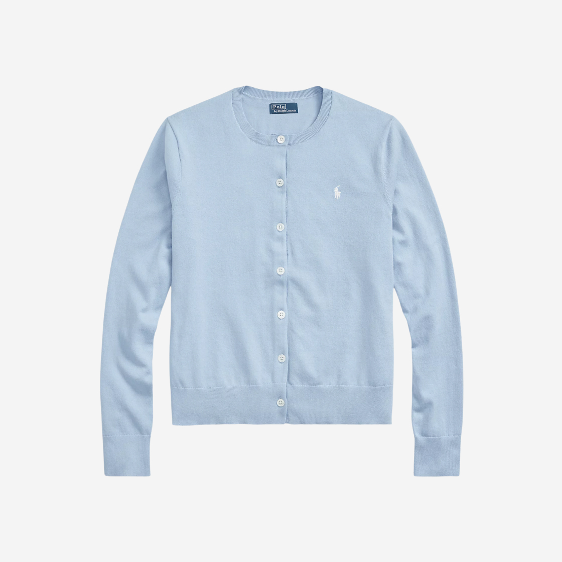 폴로 랄프 로렌 (W) Polo Ralph Lauren Cotton Blend Cardigan Powder Blue - 위시버킷