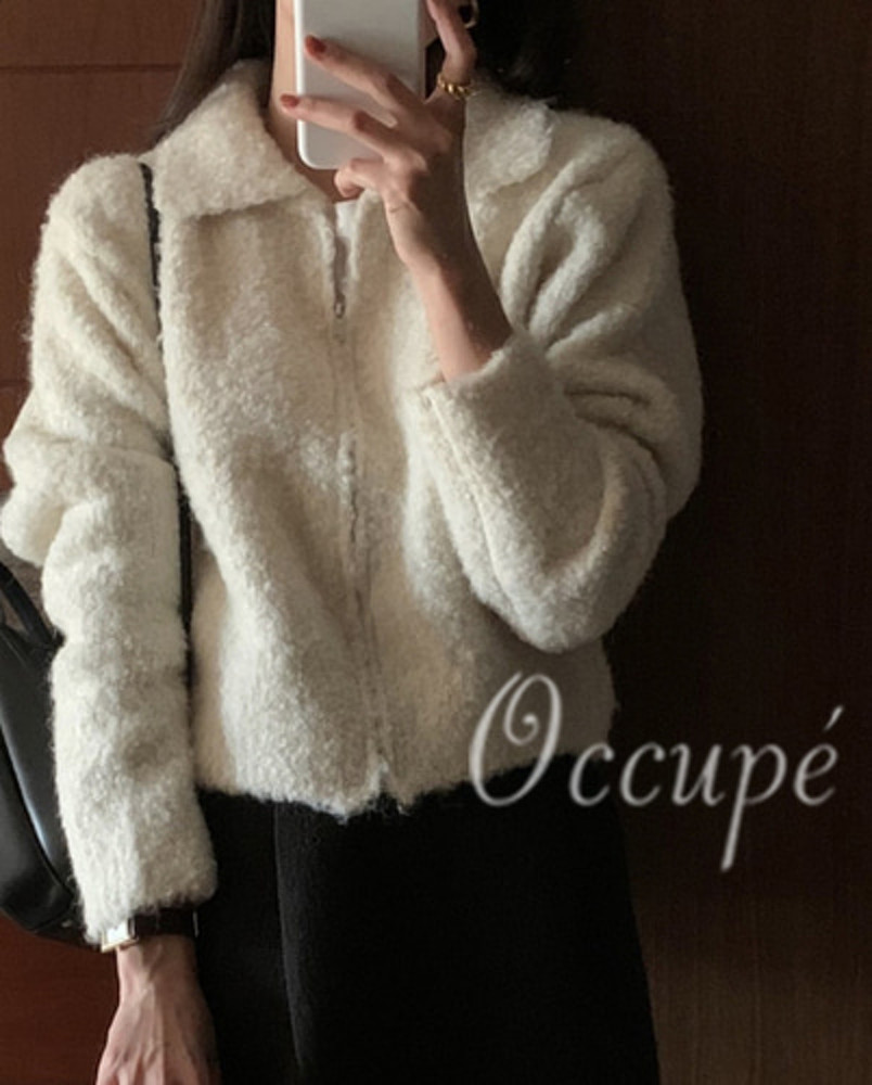 오큐페 [당일발송]플러터 웨더 집업 니트 가디건 (3col) flutter - 위시버킷