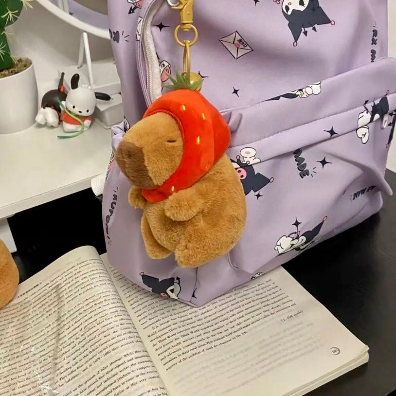 아카와이 【Ahhkawaii】Capybara Plush Toy Cute Backpack Keychain Gift - 위시버킷
